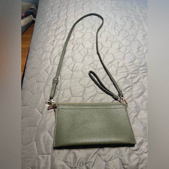 Bags | Leather Wallet Bag Has Cross Body Strap And Wrist | Poshmark